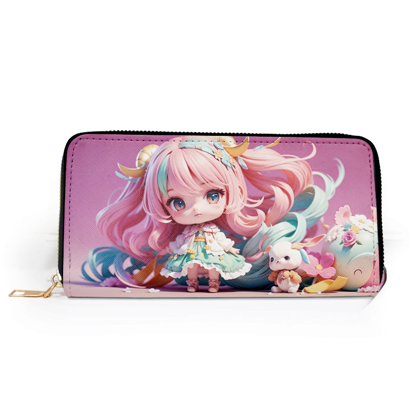 Custom anime Long Leather wallet – Animepa
